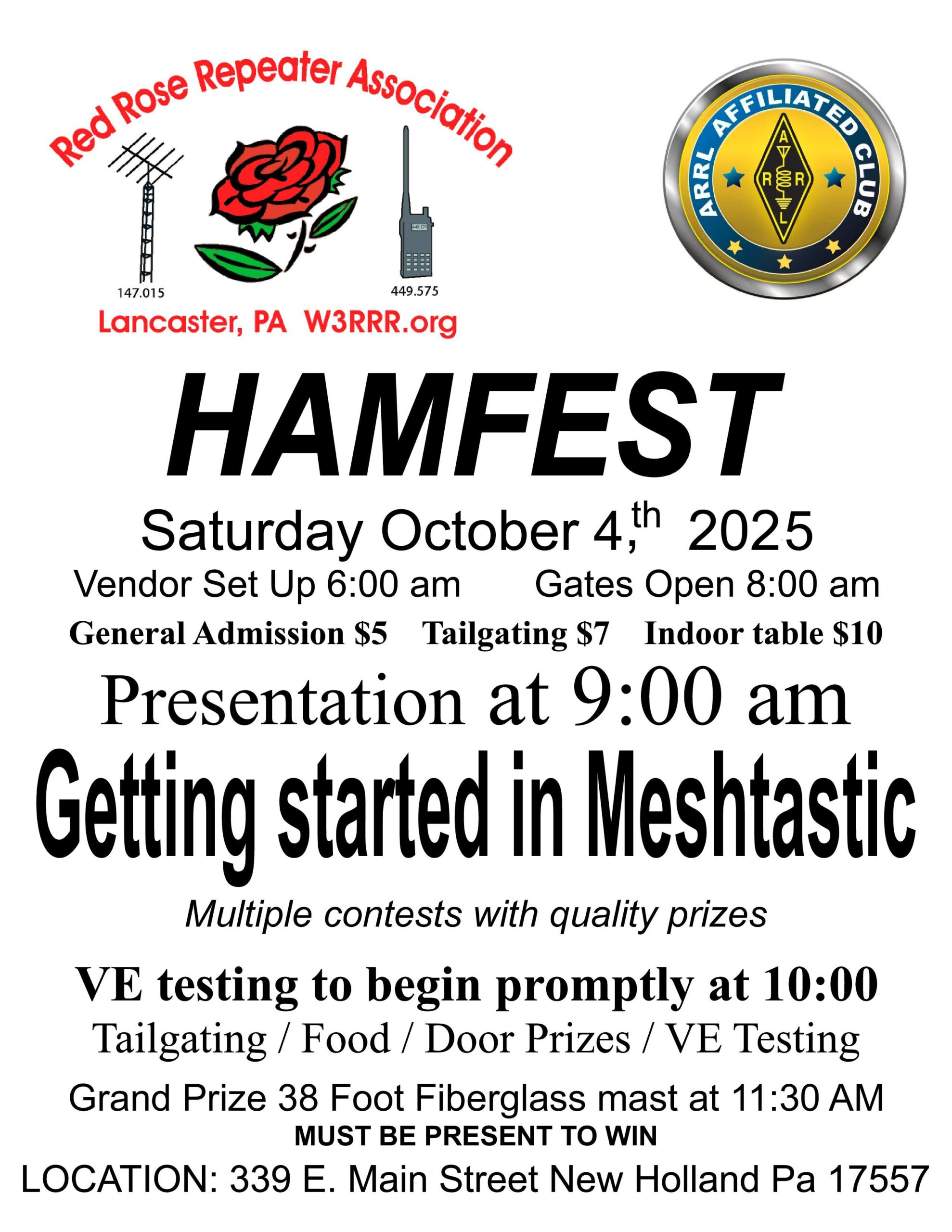 Red Rose Repeater Association – W3RRR